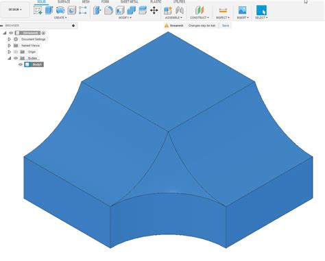 Merge Surface Fill Into Solid Fusion 360 Or Otherwise Fill Pocket Graphic Design Stack Exchange