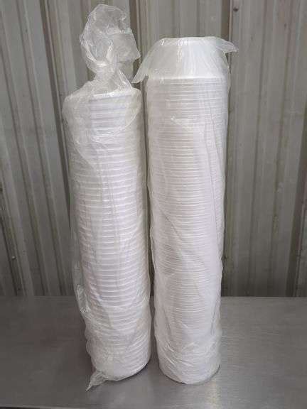 50 8 Oz Styrofoam Containers With Lids Isabell Auction