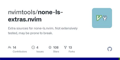 Github Nvimtoolsnone Ls Extrasnvim Extra Sources For None Lsnvim Not Extensively Tested