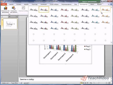 Как строить диаграммы в Powerpoint