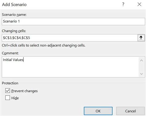 What If Analysis With Scenario Manager Advanced Excel Tutorial