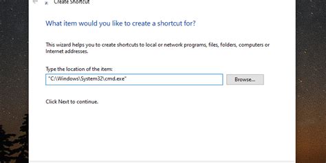 How To Run Command Prompt Commands With A Desktop Shortcut