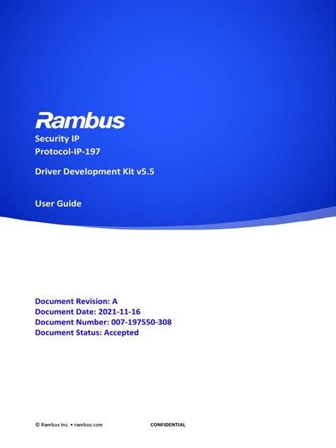 Security Ip 197 Ddk V55 User Guide Reva Pdf