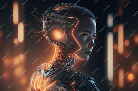 Premium Ai Image Closed Up Ai Robot Hand Touching Tablet And Showing Ai Data On Screen