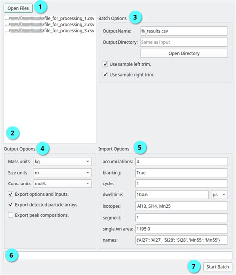 Batch Processing Spcal 149 Documentation