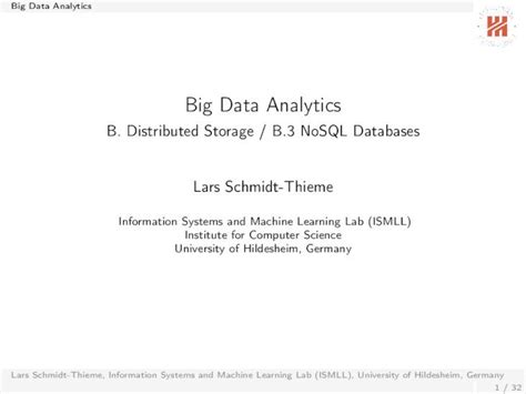 Pdf Big Data Analytics B Distributed Storage B3 Nosql