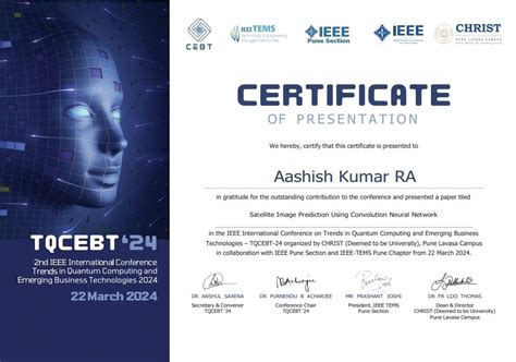 Aashish Kumar Ra On Linkedin Ieee Tqcebt24 Quantumcomputing Emergingtechnologies