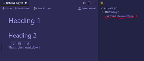 In VS Code Notebooks How To Show Only Markdown Headers In The Outline