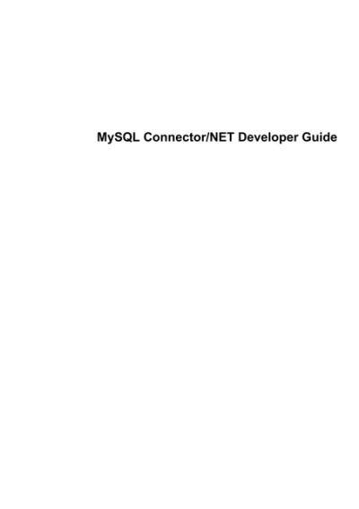 Connector Net En Mysql