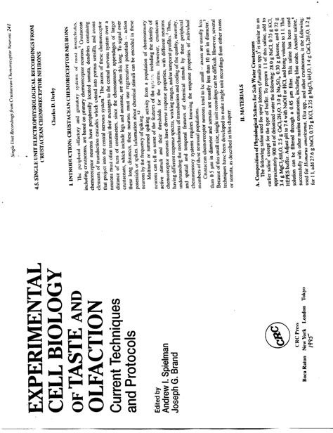 Pdf Single Unit Electrophysiological Recording Techniques From
