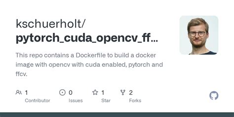 github kschuerholt pytorch cuda opencv ffcv docker this repo