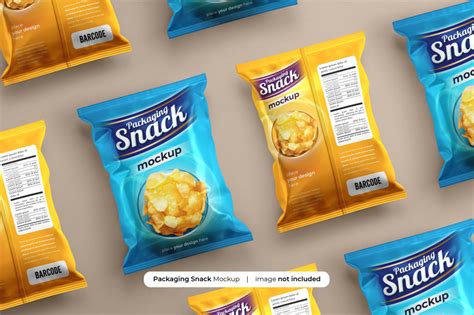 Ps Snack Pouch Plastic Bag Mockup