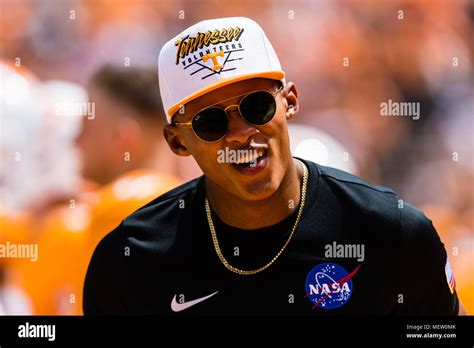 April 21 2018 Former Tennessee Volunteer Player Joshua Dobbs During The The University Of