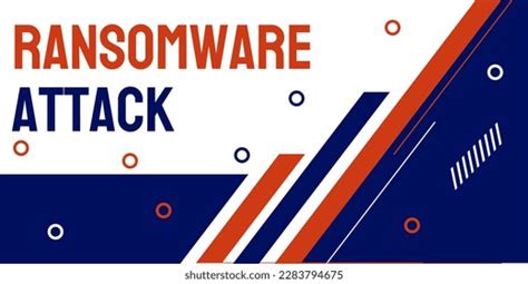 ransomware attack malicious software that holds stock vector royalty