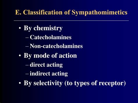 Ppt Sympathomimetic Drugs Powerpoint Presentation Free Download Id