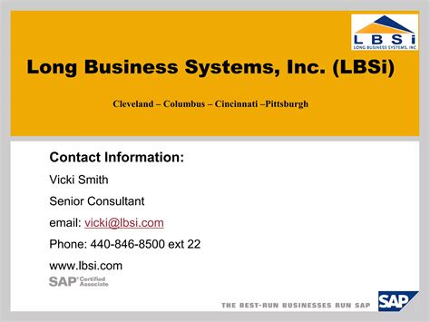 Sap Business One Outlook Integration User Group Presentation June 2012 Pdf