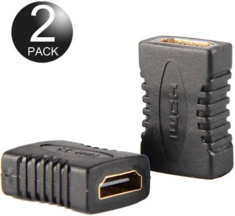 Ganvol Pack Gold Plated Hdmi Female To Female Connector Extender Adapter K D Full Hd