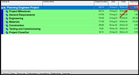 How To Fix Decimals Negative Float In Primavera P6 Planning Engineer Fze