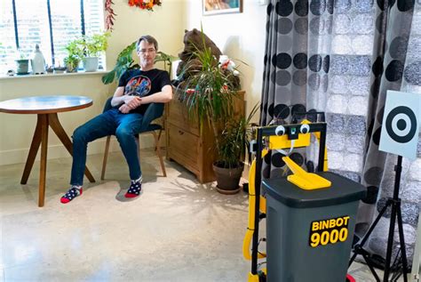Binbot 9000 Is An Autonomous Trash Can With Vision Assisted Guidance That Comes To You When