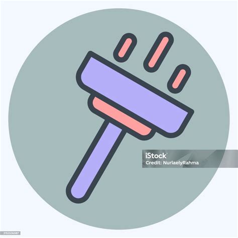 아이콘 청소 위생 기호와 관련이 있습니다 색상 메이트 스타일 심플한 디자인 일러스트레이션 가사 집안일에 대한 스톡 벡터 아트 및