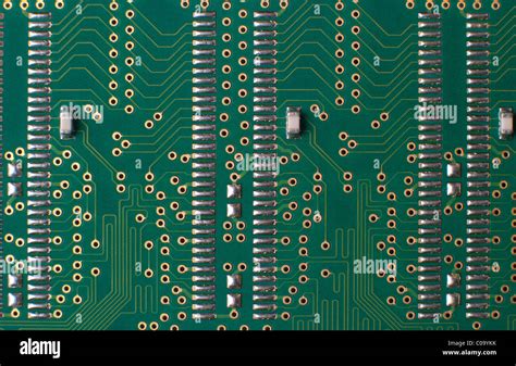 Memory Chip Circuit Board Detail Stock Photo Alamy