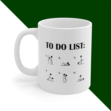 Sexy To Do List Mug Funny Sex Positions On Your Etsy