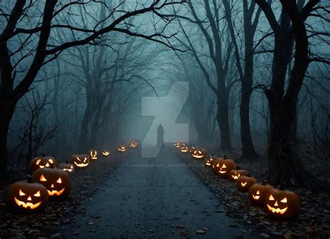 Spooky Halloween Path Night 2  By Onemorebeauty On Deviantart