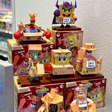 Spongebob Squarepants Mystery Box Brave Big Stage Figure ประกอบของเล่น