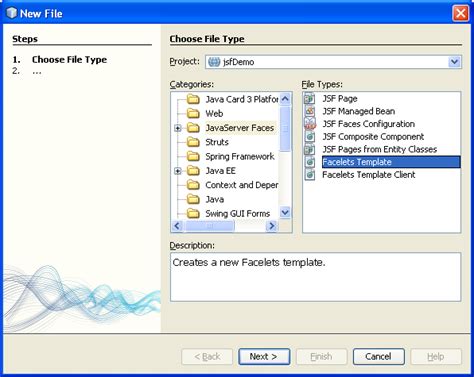 A Practice On How To Create And Use The Java Facelets Template For Javaserver Faces Jsf