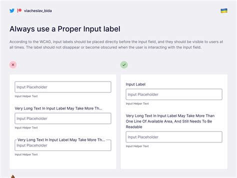 Always Use A Proper Input Label By Viacheslav Bida On Dribbble