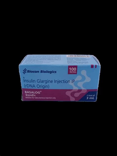 Basalog Insulin Vial 100iuml 1 Vial Of 3ml Lifes Pharma