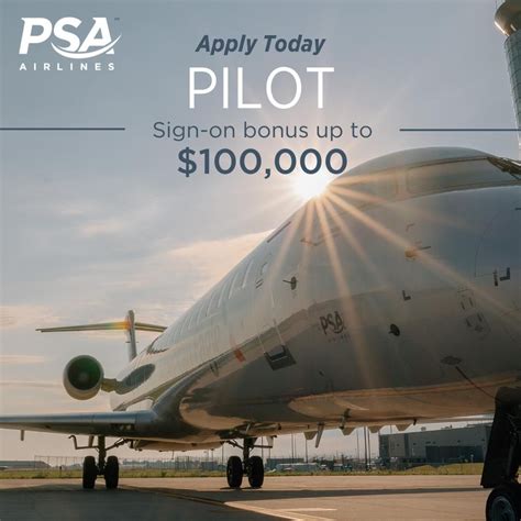 Pilots Theres Still Time To Receive Your Sign On Bonus Up To 100 000 At Psa Apply Today To