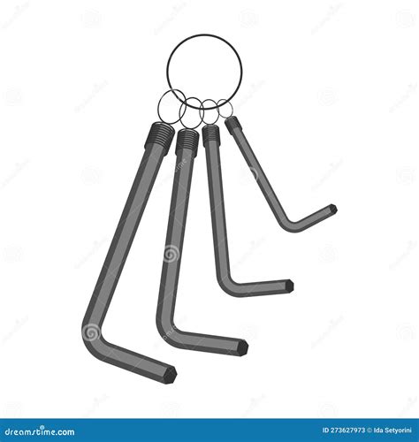 Allen Keys Icon Vector Stock Illustration Illustration Of Workshop 273627973