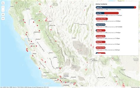 California Wildfire Map Updates On Hennessey Fire Lake Fire Loyalton