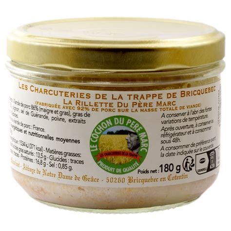 La Rillette Du Père Marc 180g Les Charcuteries De La Trappe