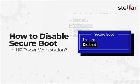 how to disable secure boot in hp workstation