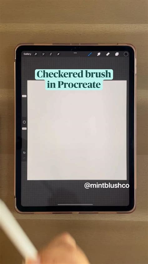 Checkered Brush In Procreate Procreatetutorial Procreate Ipad