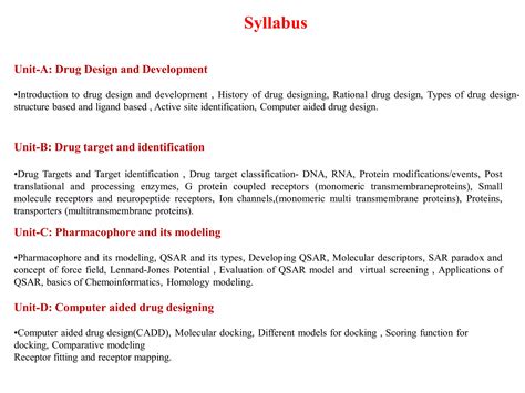 Lecture 1 Introduction To Drug Design And Development Pdf