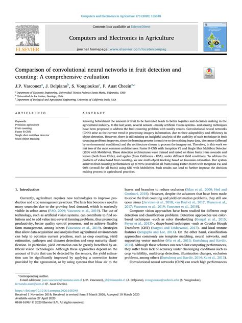 Solution Comparison Of Convolutional Neural Networks In Fruit Detection And Counting A
