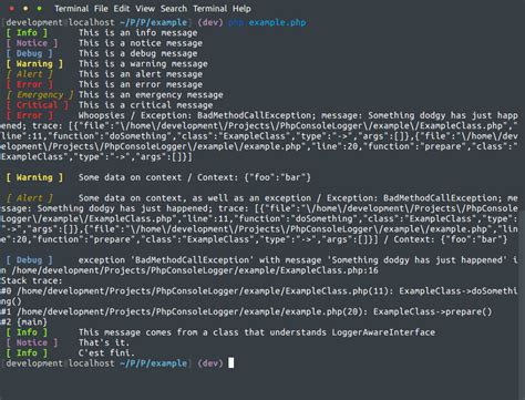 Auron Consulting Ossphp Console Logger Packagist