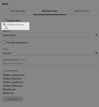 Create Crosstab Database Union Using Tableau Prep