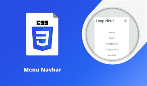 Menu Navbar Menus Html E Css Prontos
