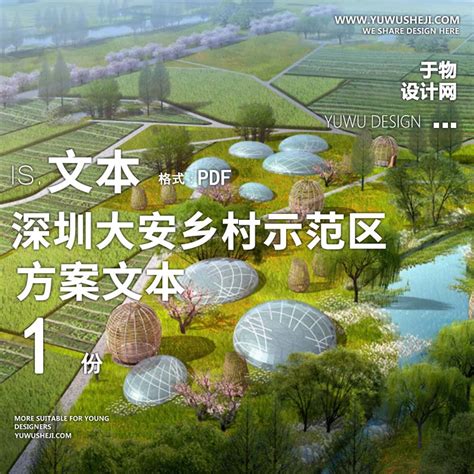 X153美丽乡村浙大规划设计院深圳大安乡村示范区规划方案文本ppt 艺术设计日志 于物设计
