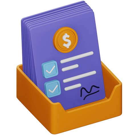 Business Files 3d Rendering Isometric Icon 28272872 Png