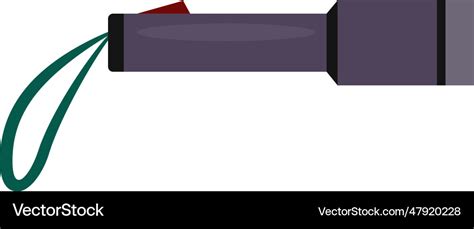 Flashlight Pocket Lamp Light Torch Royalty Free Vector Image