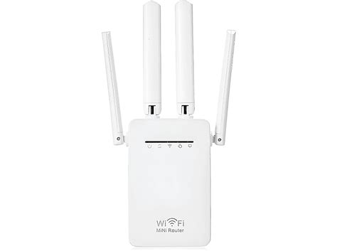 Decome Wlan Repeater Mit 4 Antennen 300mbps Unterstützt Router Ap Repeater Modus Wlan Repeater