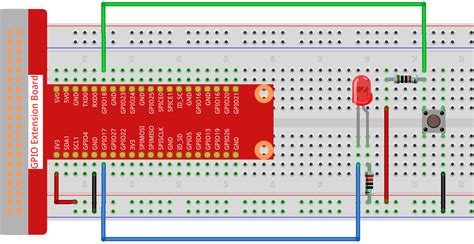 Lesson 2 Controlling An Led By A Button — Sunfounder Super Kit V2 For