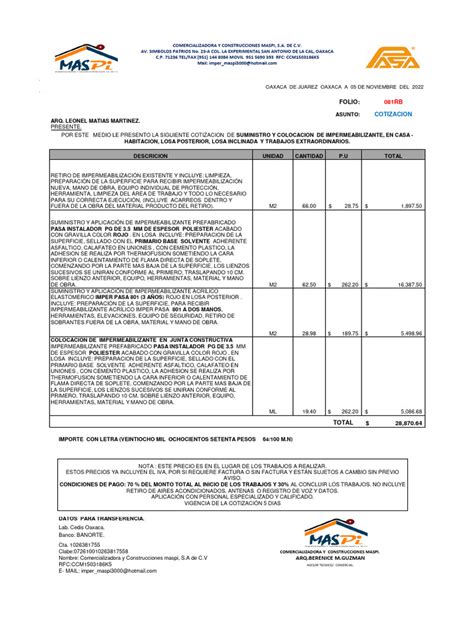 Arq Leonel Imper Losa Posterior Inclinada Y Extraordinario