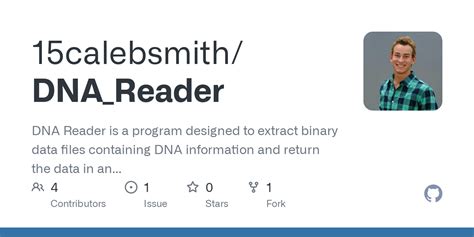 Github 15calebsmithdnareader Dna Reader Is A Program Designed To Extract Binary Data Files