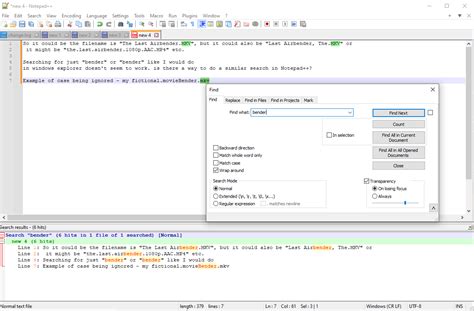 Searching For Part Of A Wordline In Notepad Super User